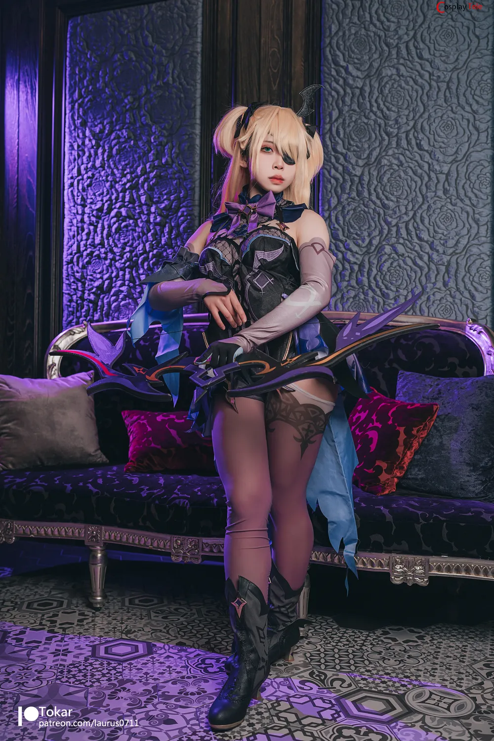 Tokar 浵卡 laurus0711 cosplay Fischl Genshin Impact 42 photos and 1